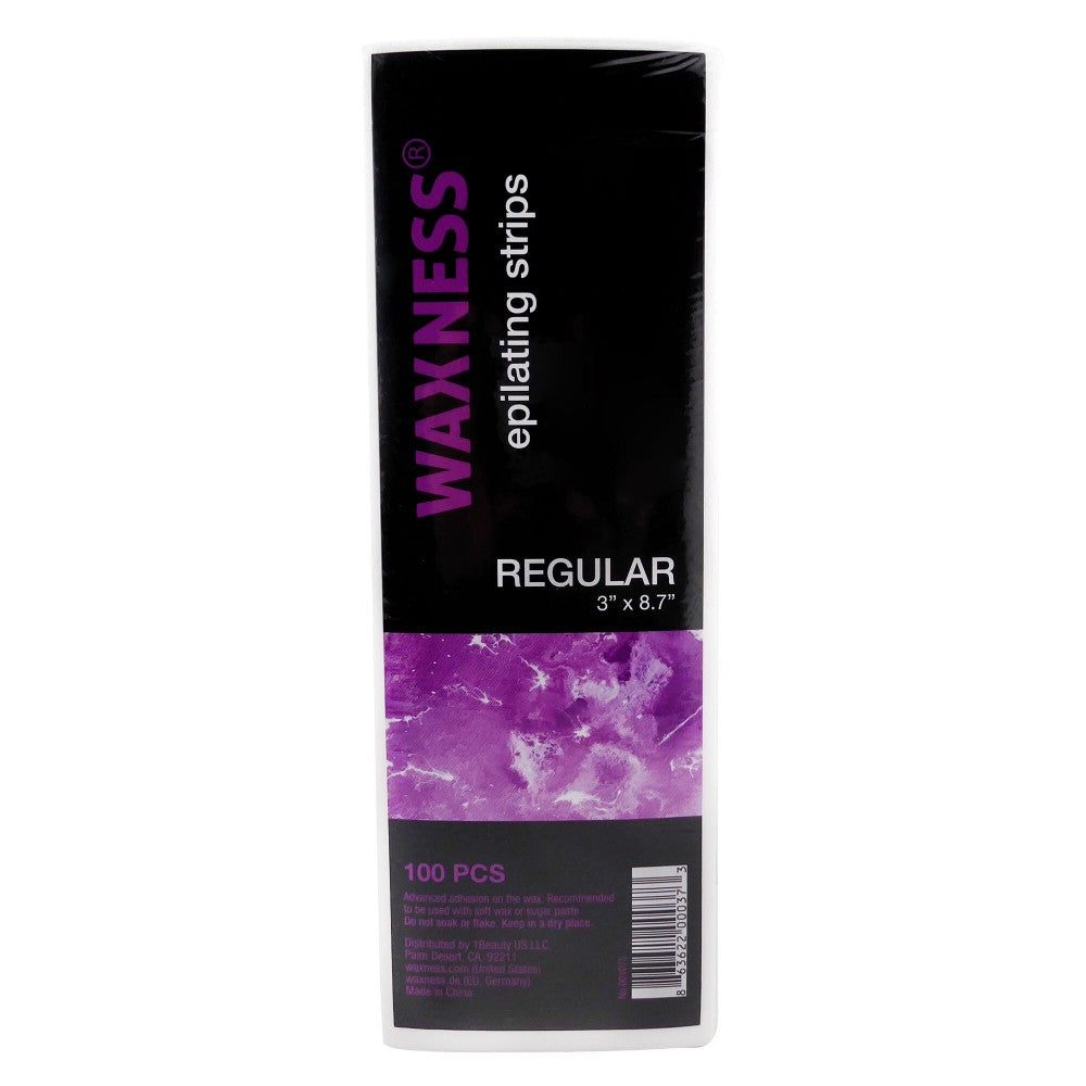 WAXNESS PREMIUM QUALITY NON WOVEN EPILATING STRIPS 3 X 8.70 INCH 100 P ...