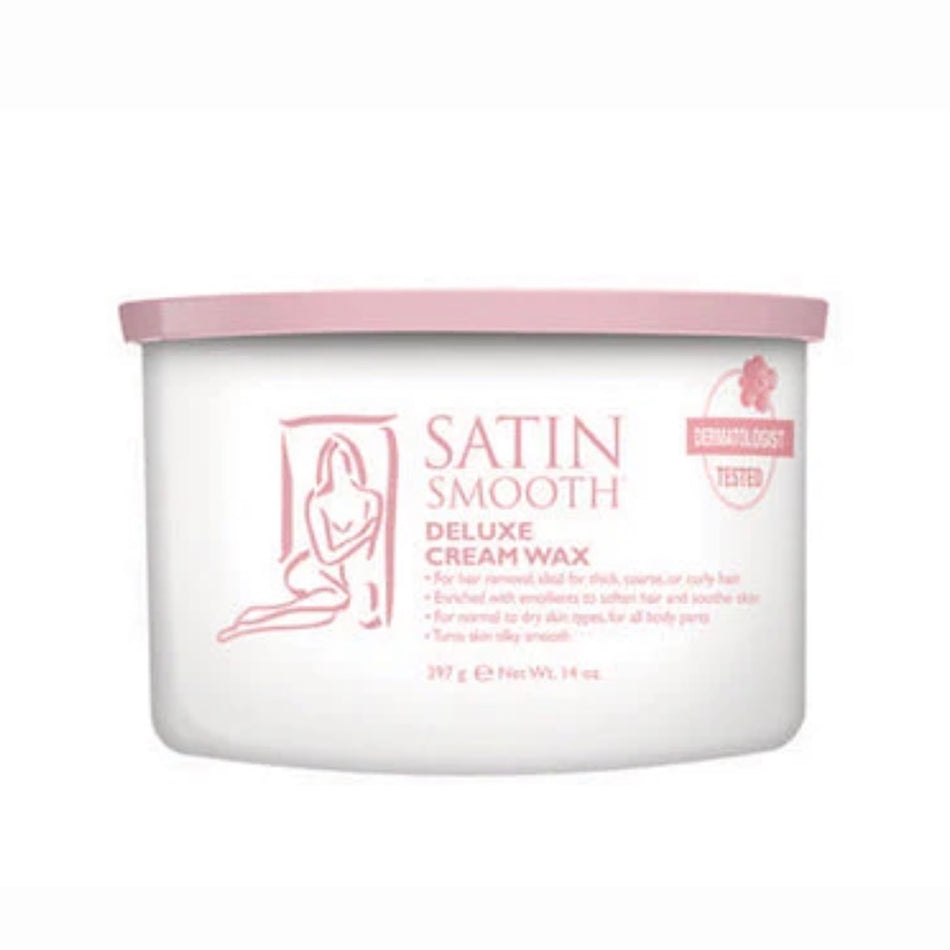 Satin Smooth Deluxe Cream Soft Wax – Take Over Nail & Lash Supplies