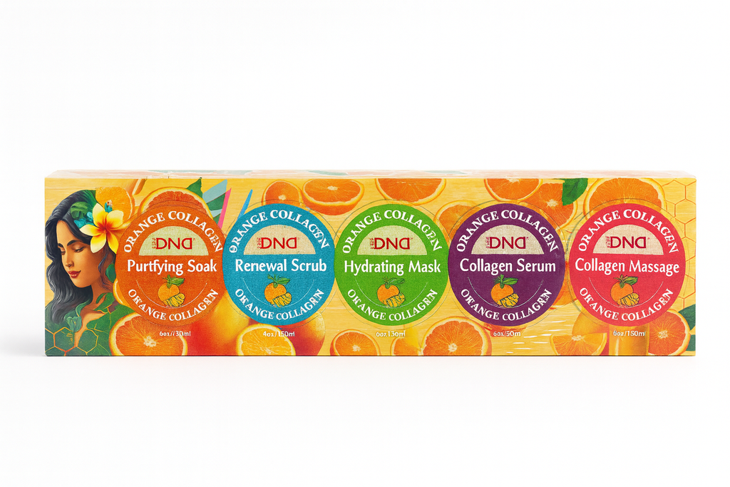 DND Collagen 5- Step Pedicure Pots – Take Over Nail & Lash Supplies