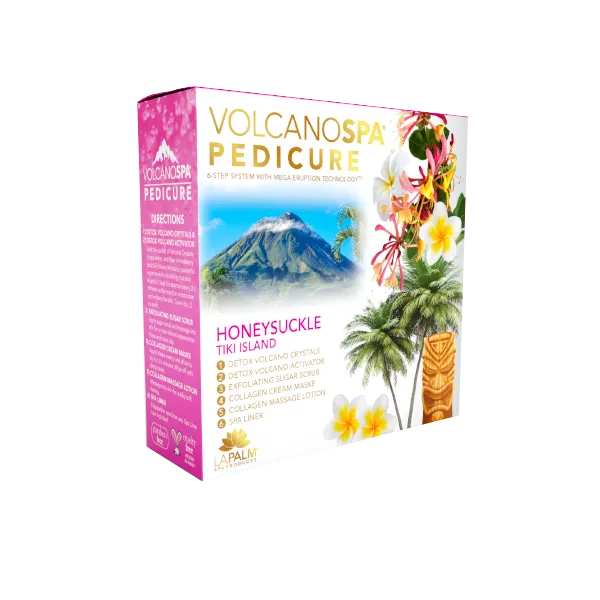 Volcano Spa “Honeysuckle Tiki Island” Eruption Pedicure 6 Step Kit ...